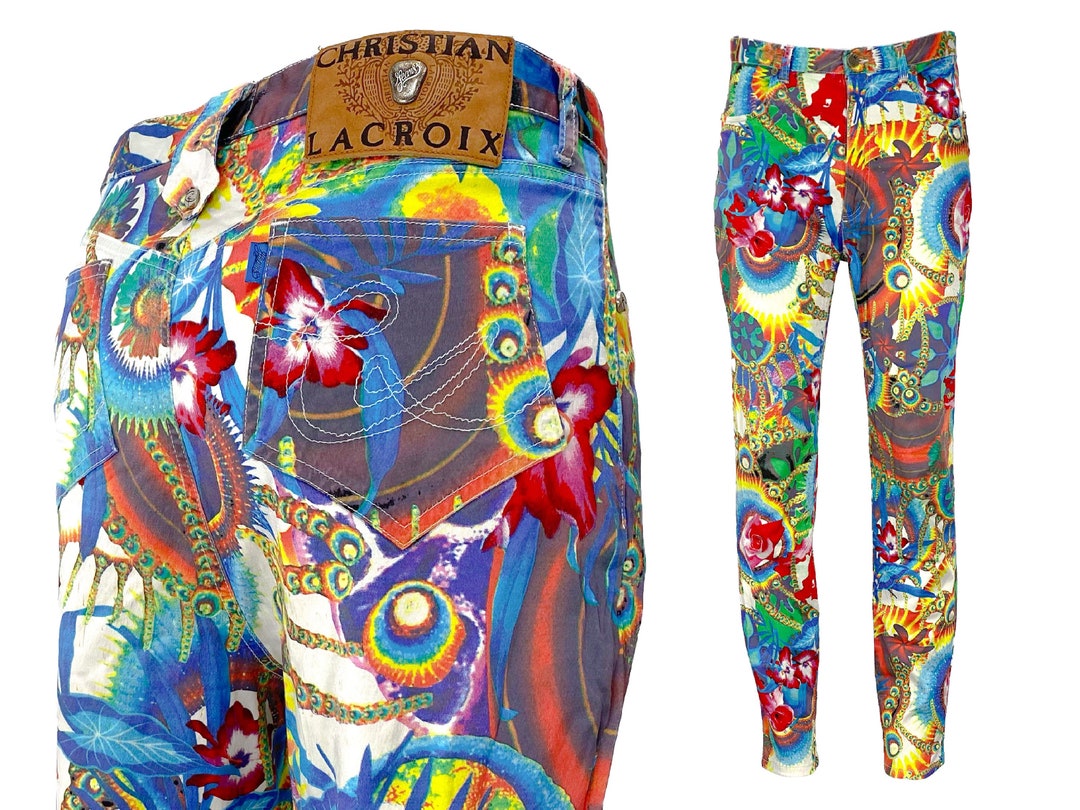 1990s Christian Lacroix, Psychedelic Print, Vintage Lacroix, 90s ...