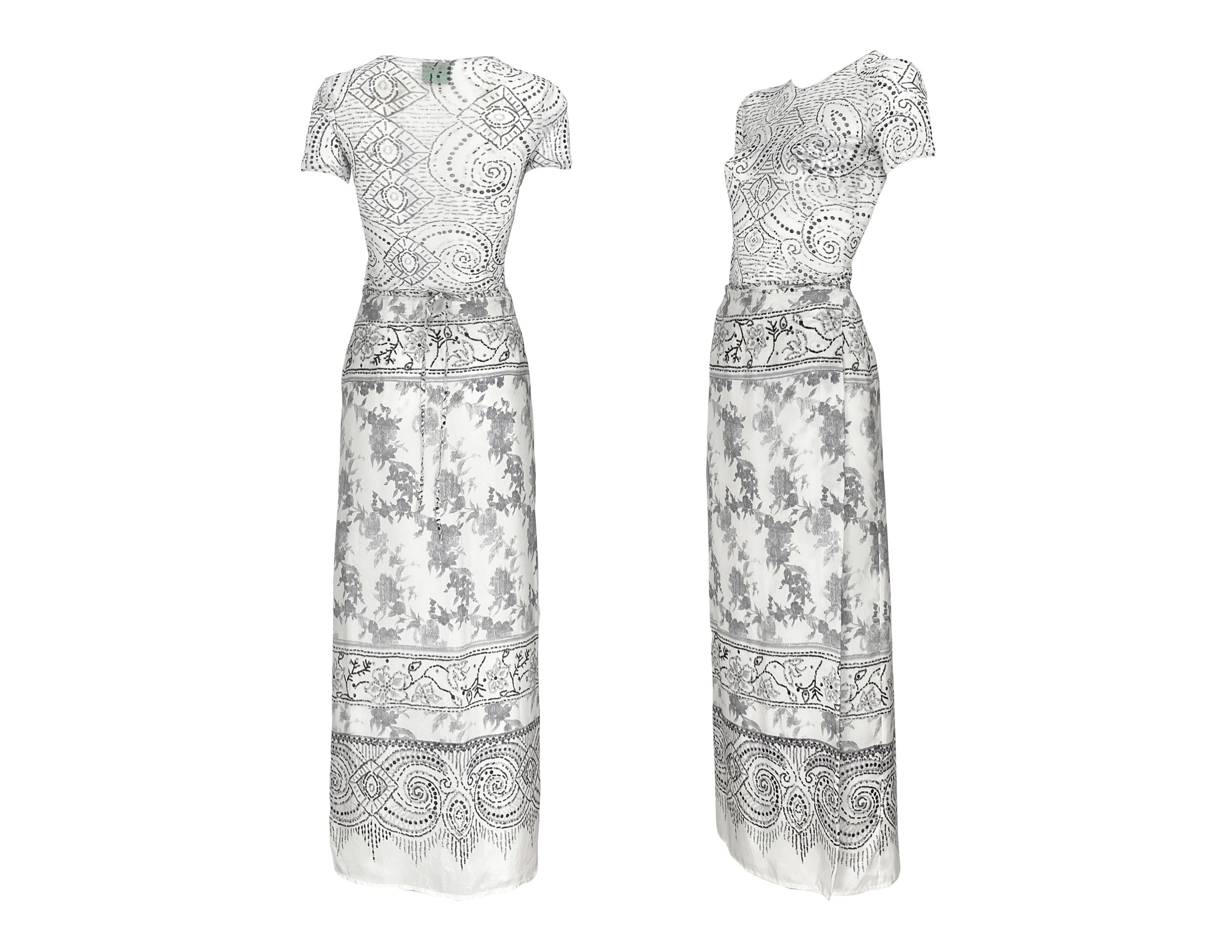 2000s Kenzo Set Kenzo Jungle Kenzo Mesh Top Kenzo Silk Wrap - Etsy