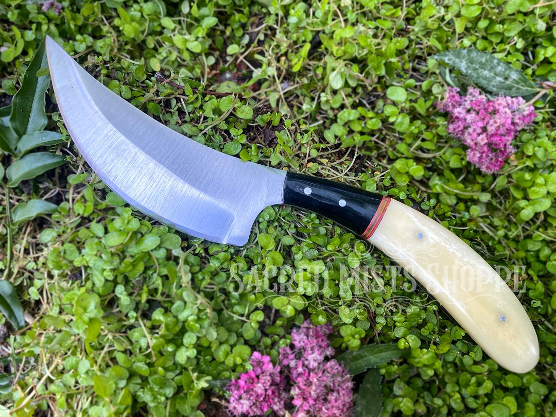 Wild Witch Boline Bone and Satin Steel Boline for Ritual Work, Wicca ...