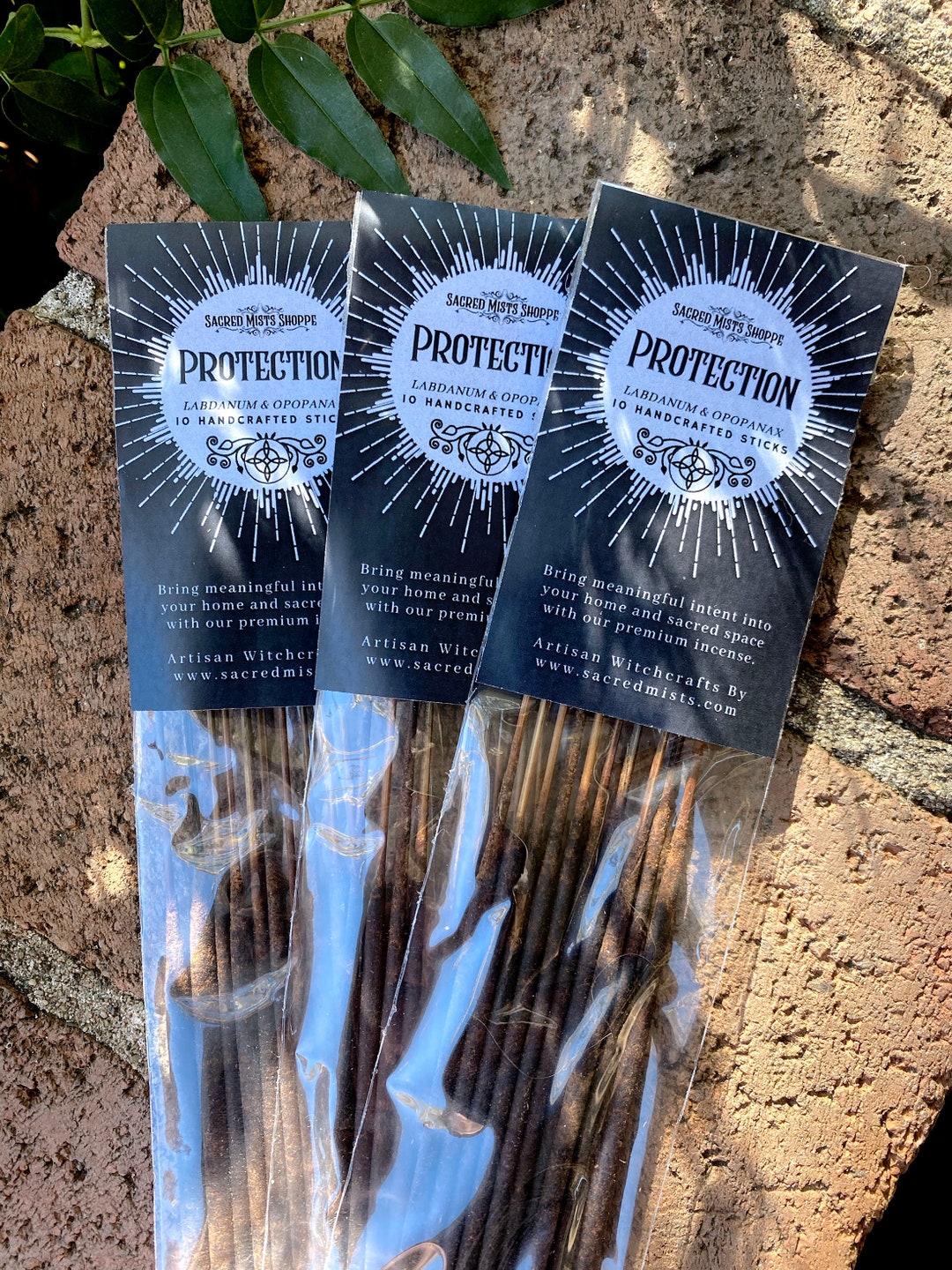 Protection Incense Sticks Labdanum & Opopanax Handmade for Shielding ...