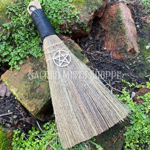 Pentacle Altar Besom Handmade Witch's Broom for Energy Clearing ...