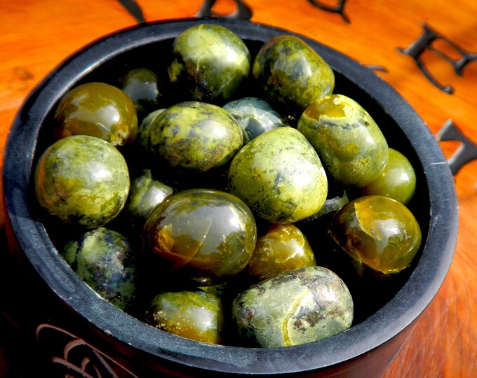 Nephrite Jade Tumbled Gemstone for Prosperity Abundance - Etsy