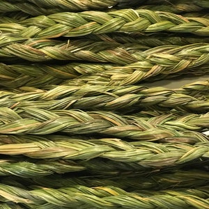 Sweetgrass Braid for Smudging, Sacred Space, Purification, Ritual ...