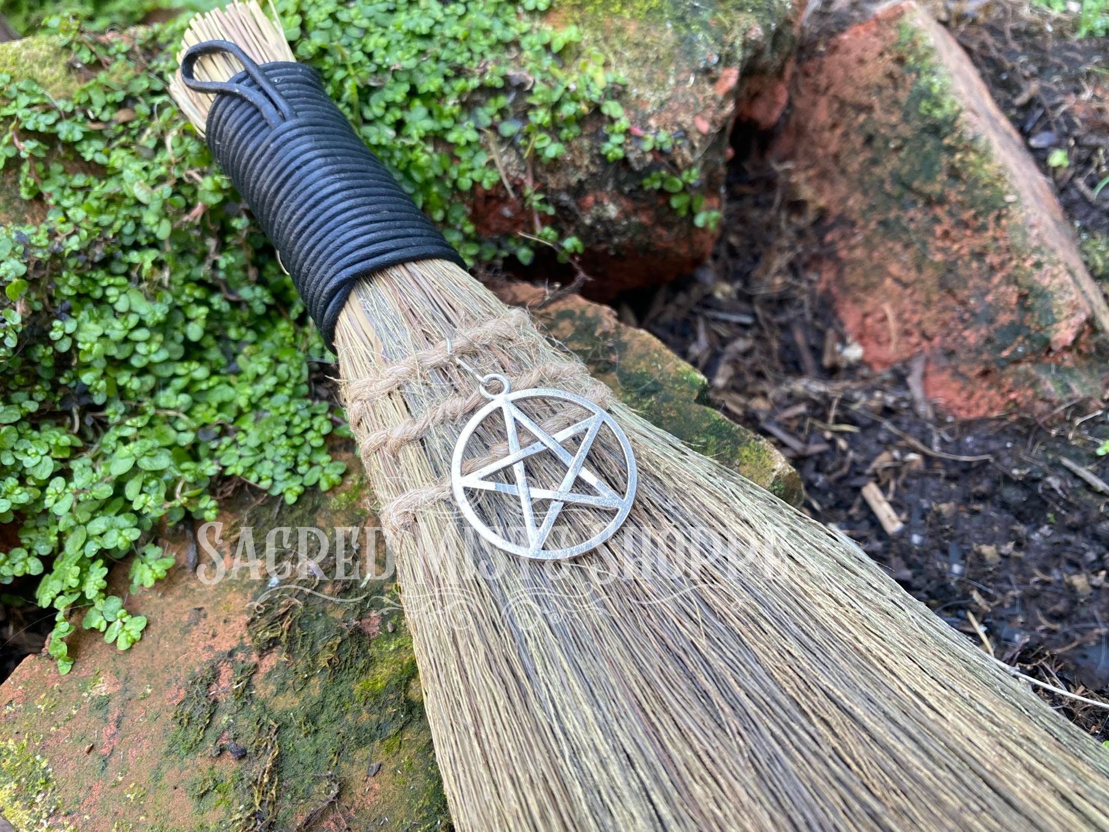 Pentacle Altar Besom Handmade Witch's Broom for Energy - Etsy
