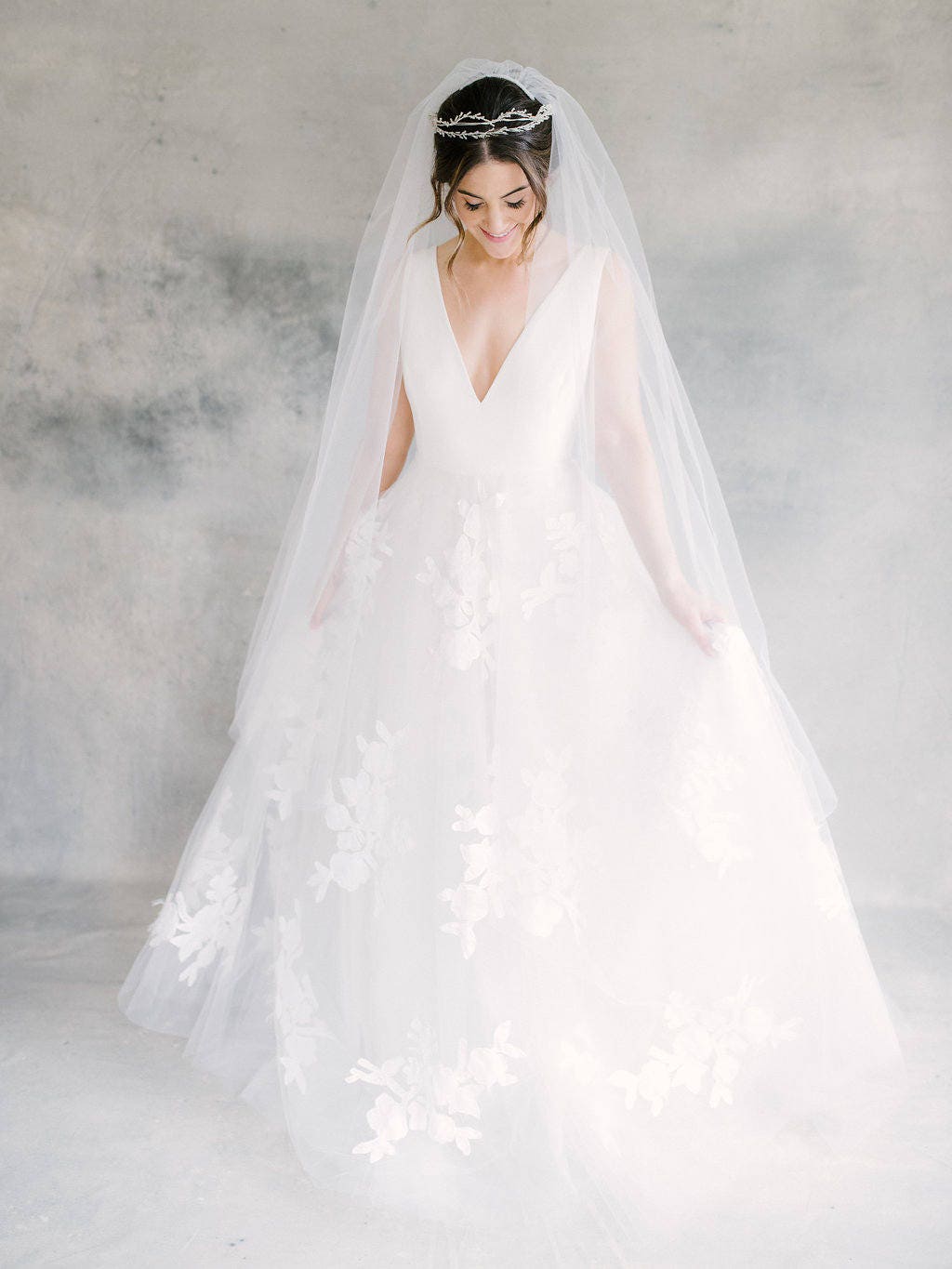 Drop Veil, Bridal Veil, Cathedral Veil, Wedding Veil, Chapel Veil ...