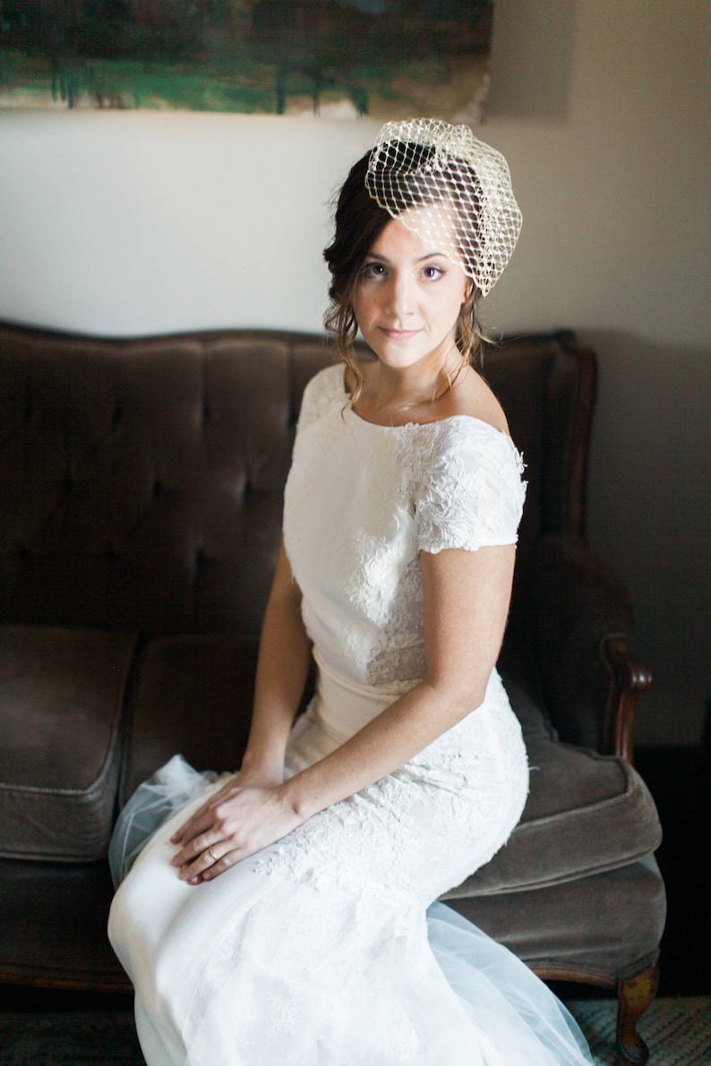 Mini Birdcage Veil, Birdcage Veil, Short Veil, Wedding Veil, Bridal ...