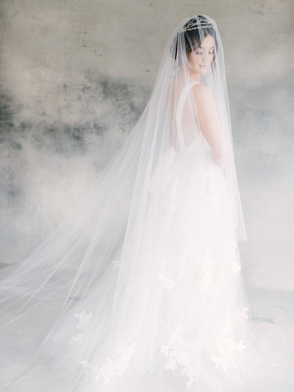 Drop Veil, Bridal Veil, Cathedral Veil, Wedding Veil, Chapel Veil ...