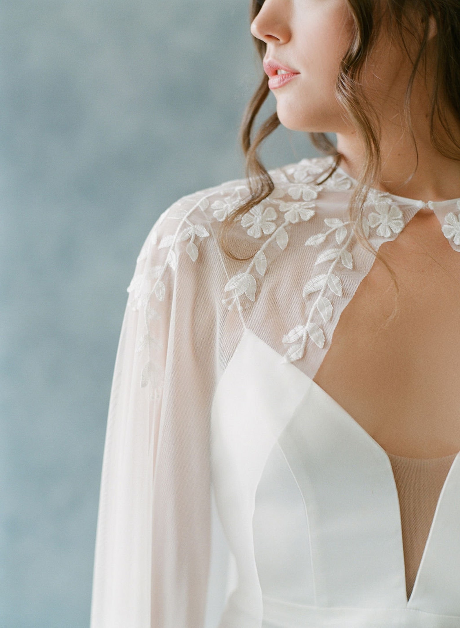 Lace Cape, Bridal Gown Cape, Wedding Dress Topper, Lace Bridal Cape ...