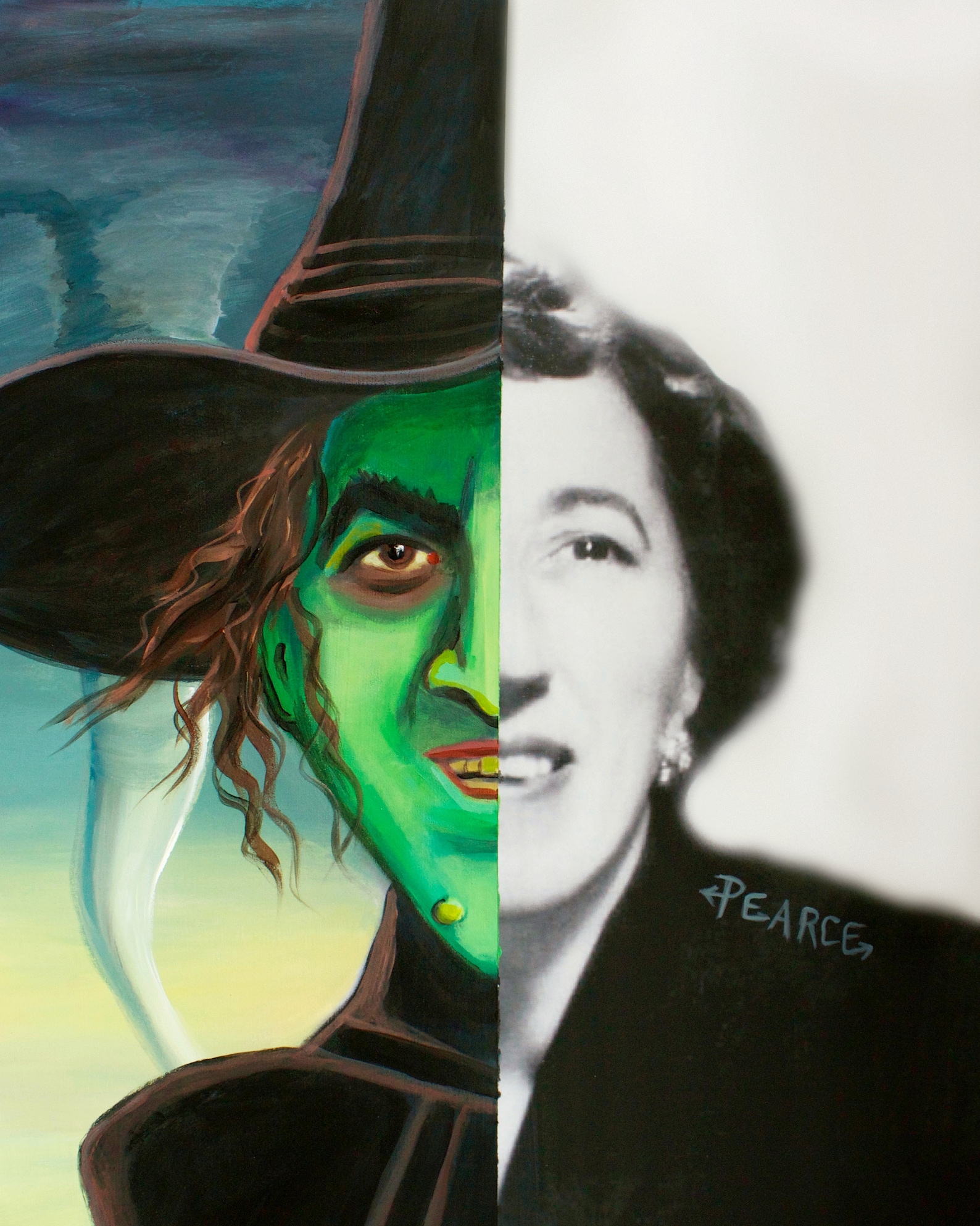 Margaret Hamilton as the Wicked Witch of the West Signed Art - Etsy