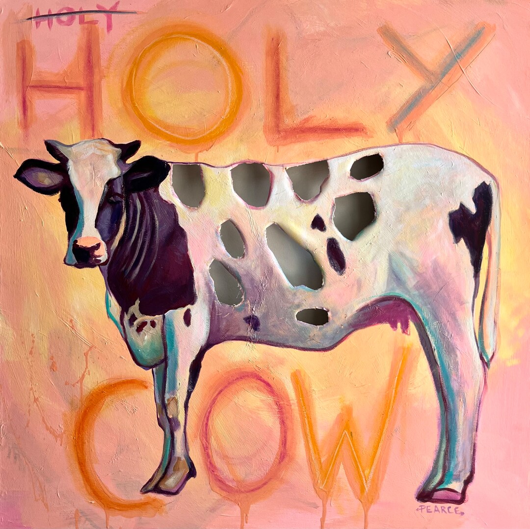 Holy Cow - Signed Art Print - by Carlie Pearce - Etsy