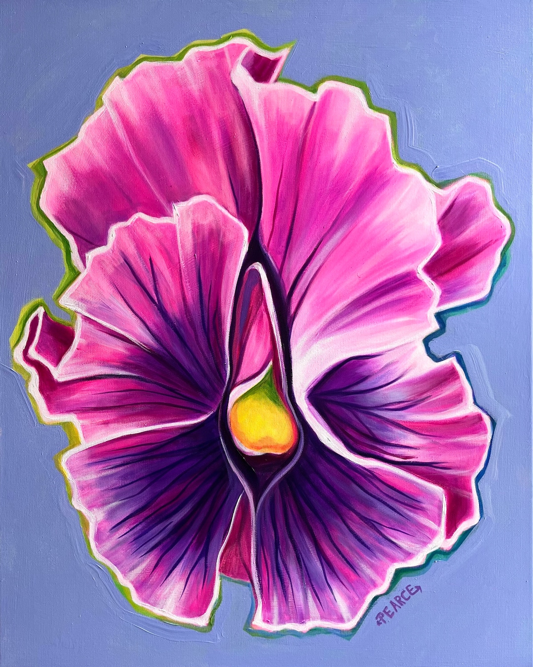 Pretty Pansy (vulva) - Signed Art Print - by Carlie Pearce - Etsy