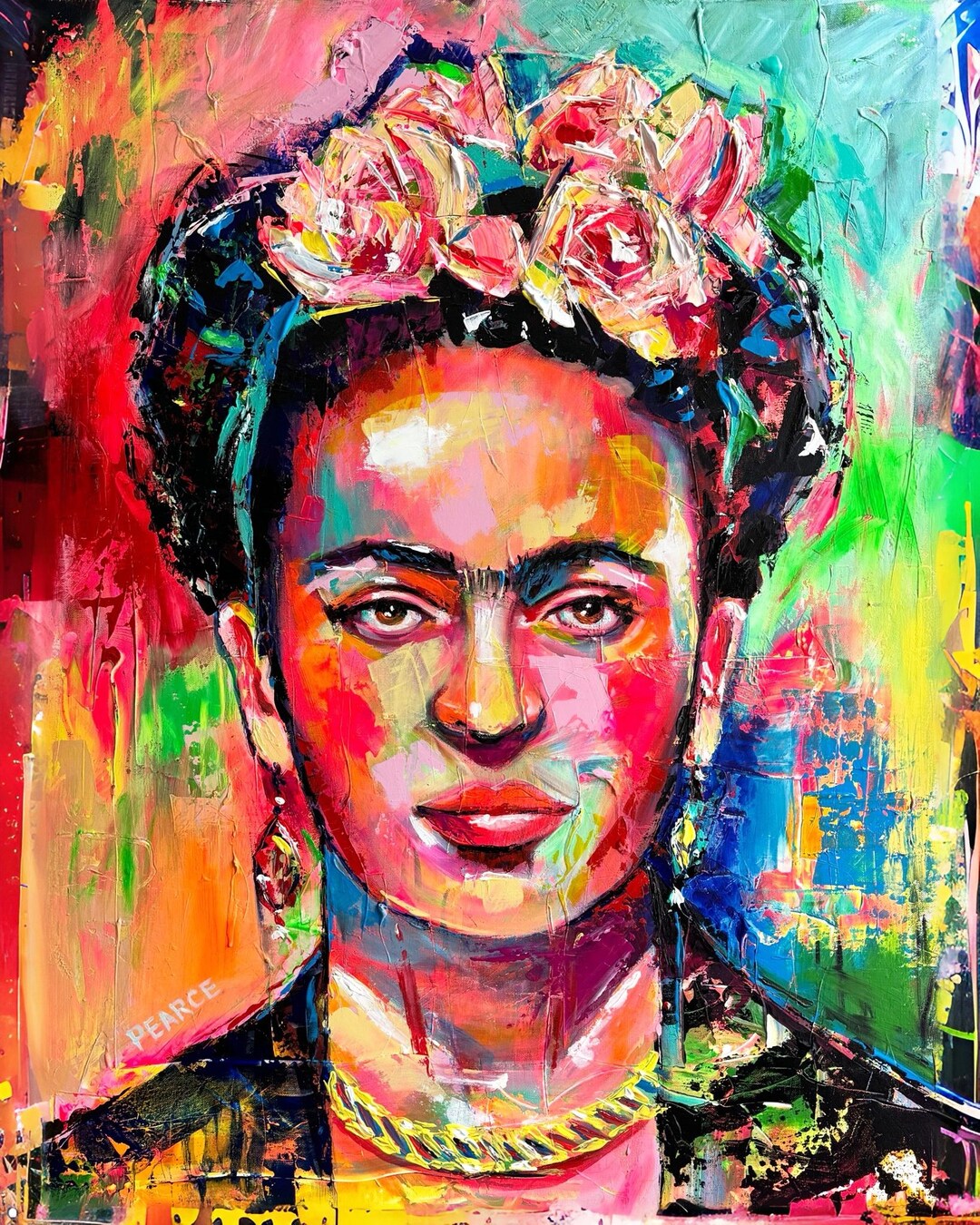 Frida Kahlo - Pop Art - Portrait - Signed Art Print - by Carlie Pearce ...