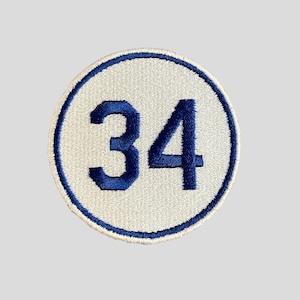 Fernando Valenzuela 34 Retirement Patch Iron on • Los Angeles ...
