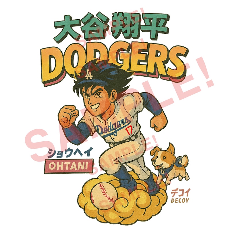 Anime Dodgers Inspired Shohei Ohtani • Vintage • Digital Download • Los ...