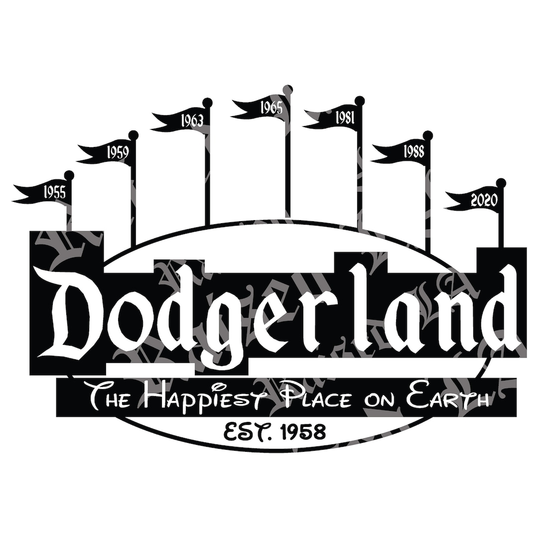 DodgerLand SVG Descarga digital Los Ángeles Béisbol Archivos digitales ...