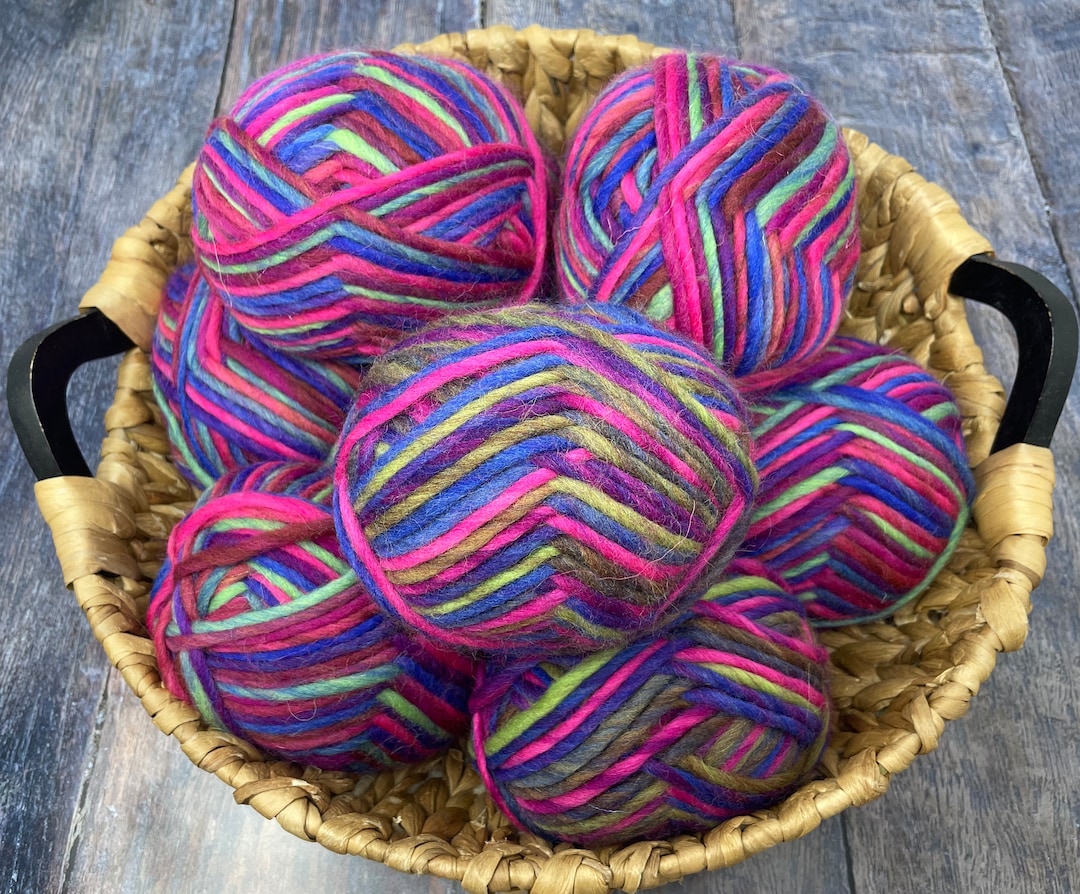 SUPER BULKY Space Cadet Wool Yarn - Limited Edition Space Dyed for ...