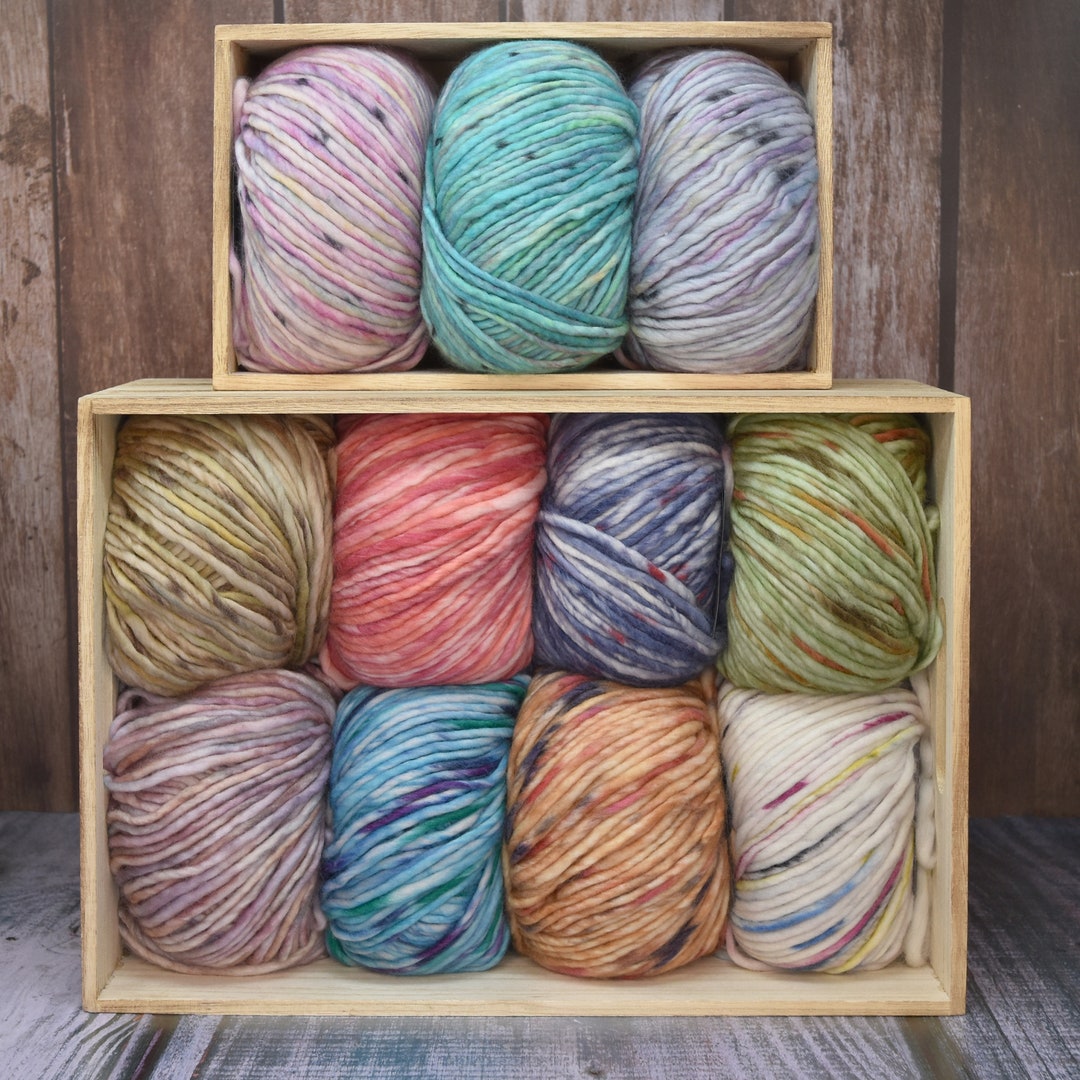 100% Extrafine Merino Wool: #5 Bulky Weight Roving Yarn, Cuddly, Strong ...