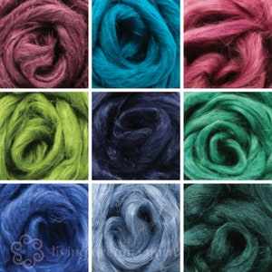 9 Pack Flax: 18 Oz (2oz Each of 9 Jewel Tone Colors) Flax Aka Linen ...