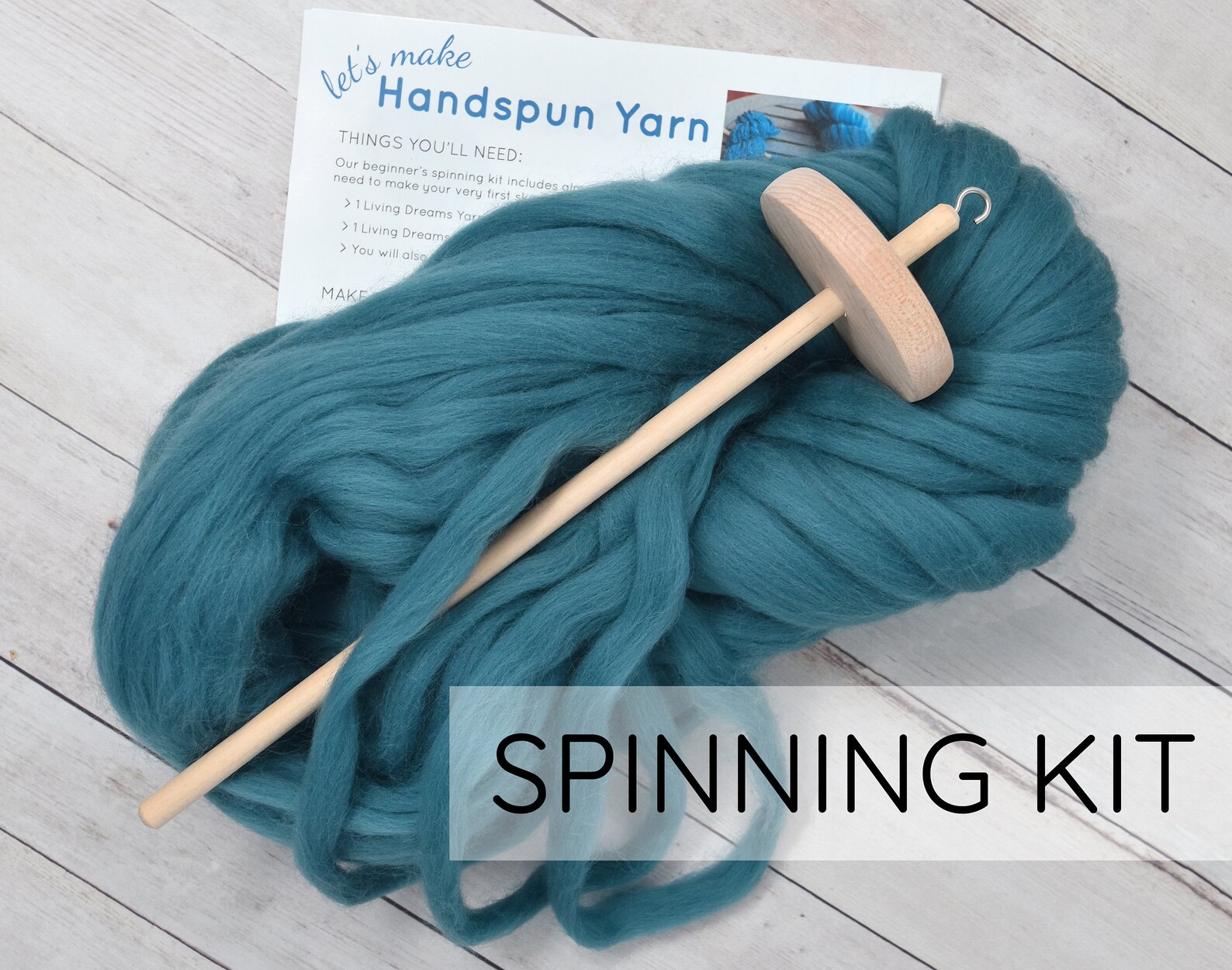 LEARN TO SPIN Beginner's Spinning Kit With Drop Spindle - Etsy
