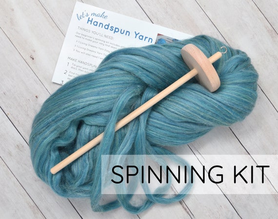 LEARN TO SPIN Beginner's Spinning Kit With Drop Spindle | Etsy