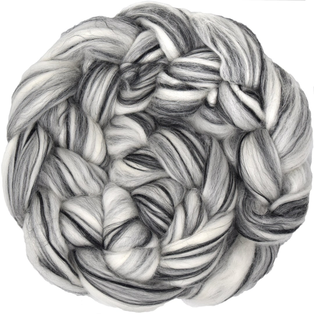 MERINO WOOL ROVING Blend With Tencel - Hand Dyed, Superfine Combed Top ...