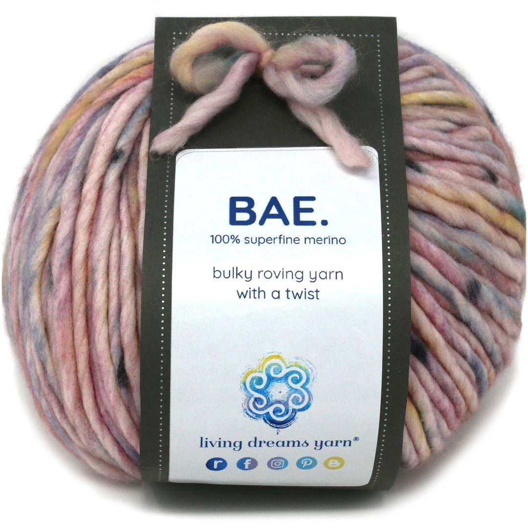 100% Extrafine Merino Wool: 5 Bulky Weight Roving Yarn, Cuddly, Strong ...