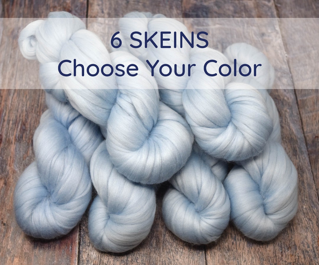 6pack Merino Pencil Roving - Pre-drafted Fiber for Easy Spinning ...