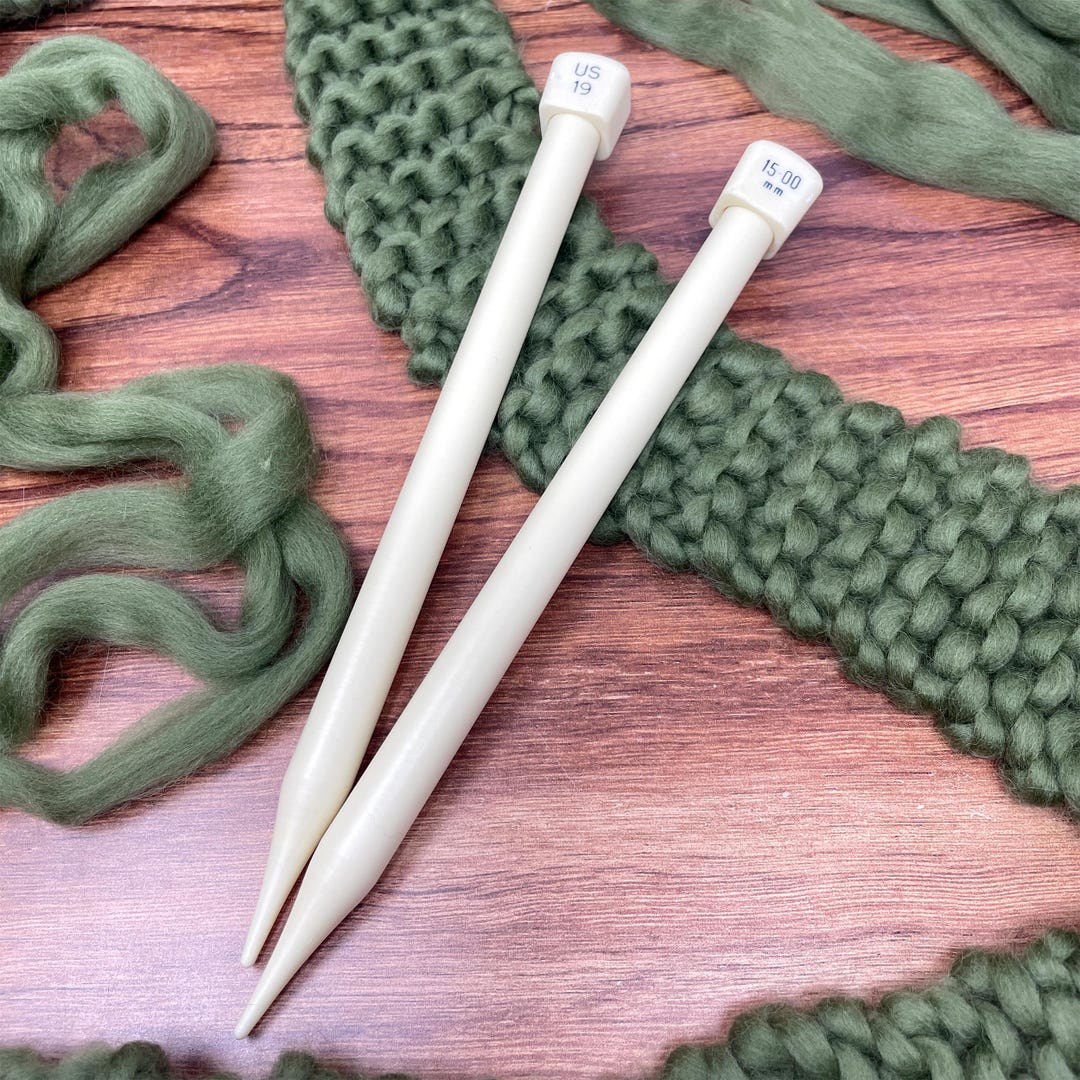 EXTRA LARGE Bryspun Knitting Needles 15 Mm, Size US #19 With Comfort ...