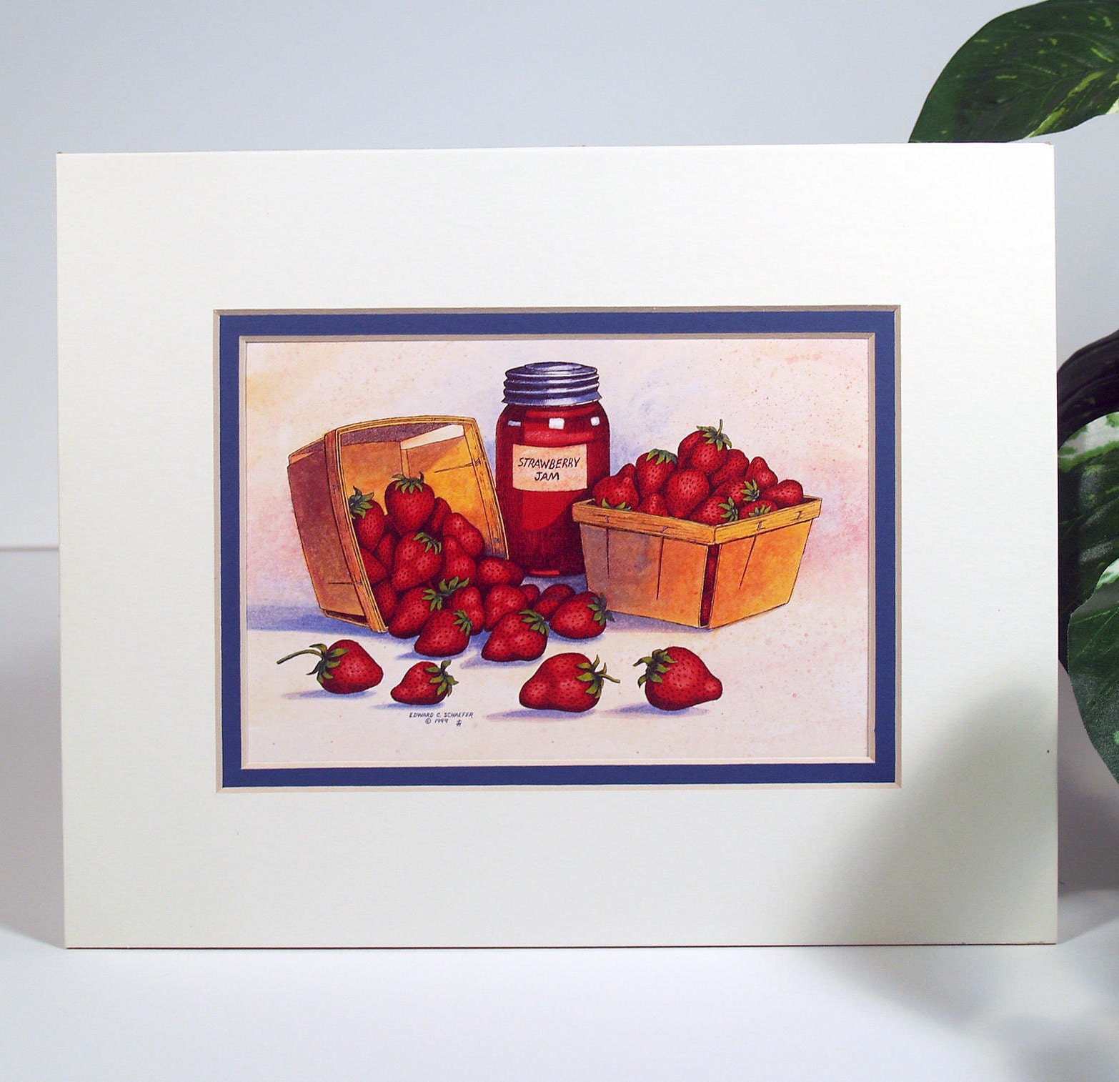Unframed Strawberry Jam art print, great piece for contemporary kitchen ...