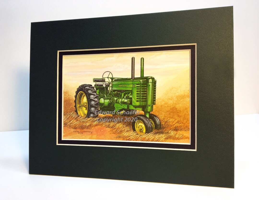 American Memory Prints Art by Edward Schaefer John Deere Model G Styled ...