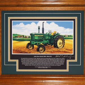 American Memory Prints Art by Ed Schaefer John Deere 3020 1964 to 1972 ...