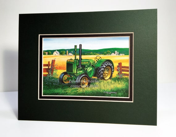 American Memory Prints Art by Edward Schaefer John Deere Model - Etsy