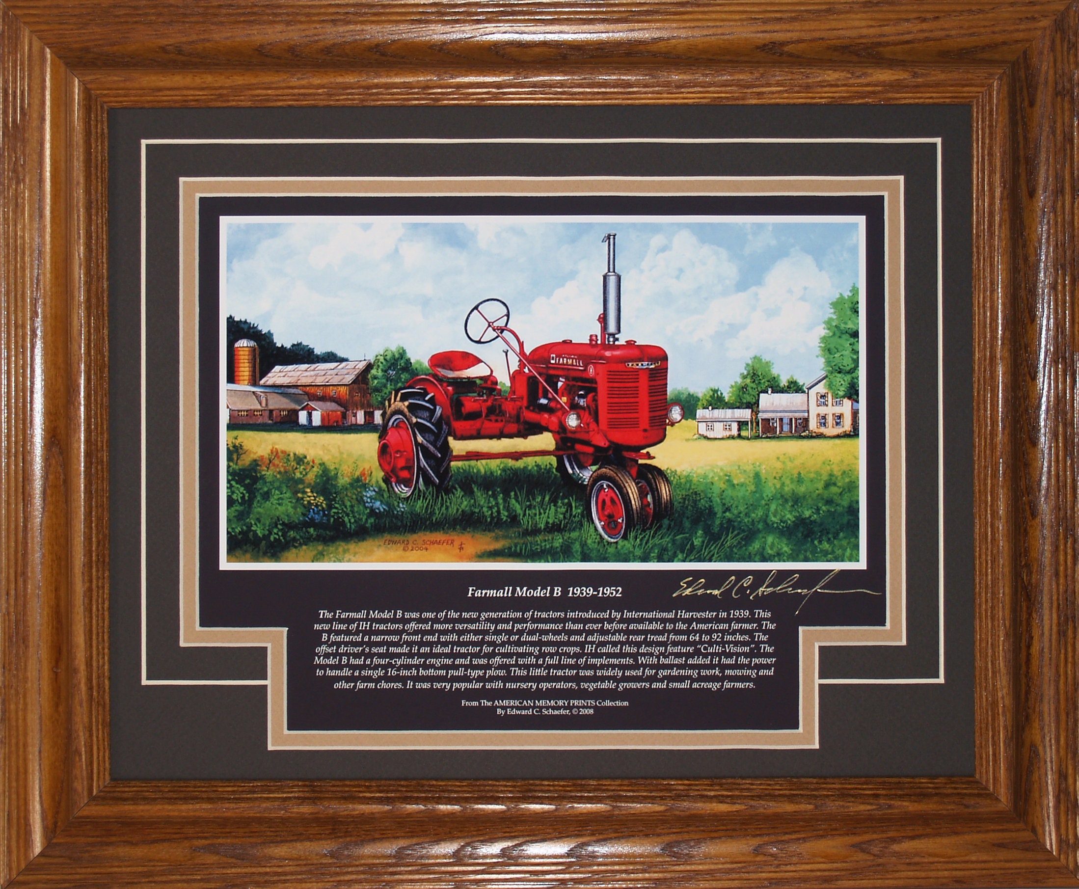Farmall Model B 1939 to 1947 With History or Poem by Artist Ed - Etsy