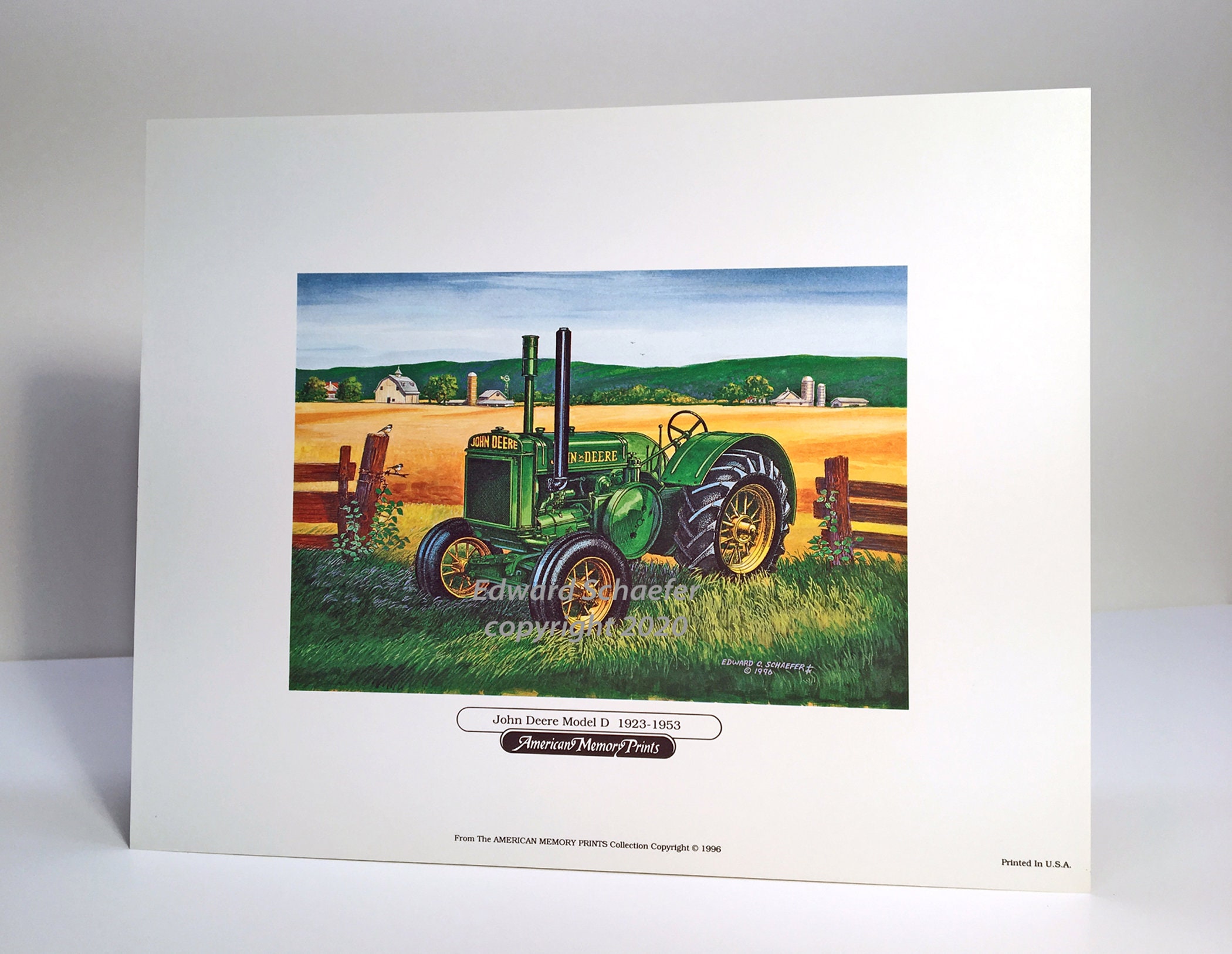 American Memory Prints Art by Edward Schaefer John Deere Model D ...