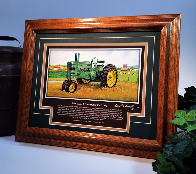 American Memory Prints Art by Ed Schaefer John Deere Model A - Etsy