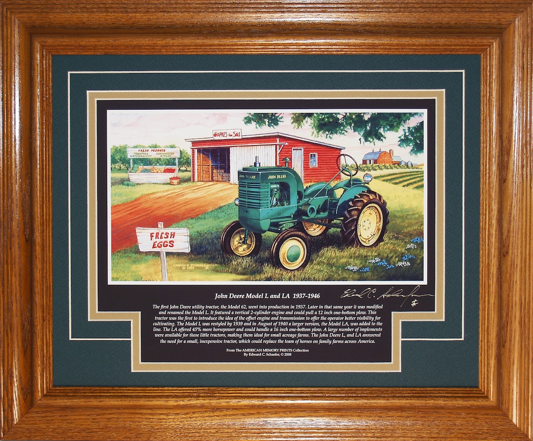 American Memory Prints Art by Ed Schaefer John Deere Model LA 1941 to ...