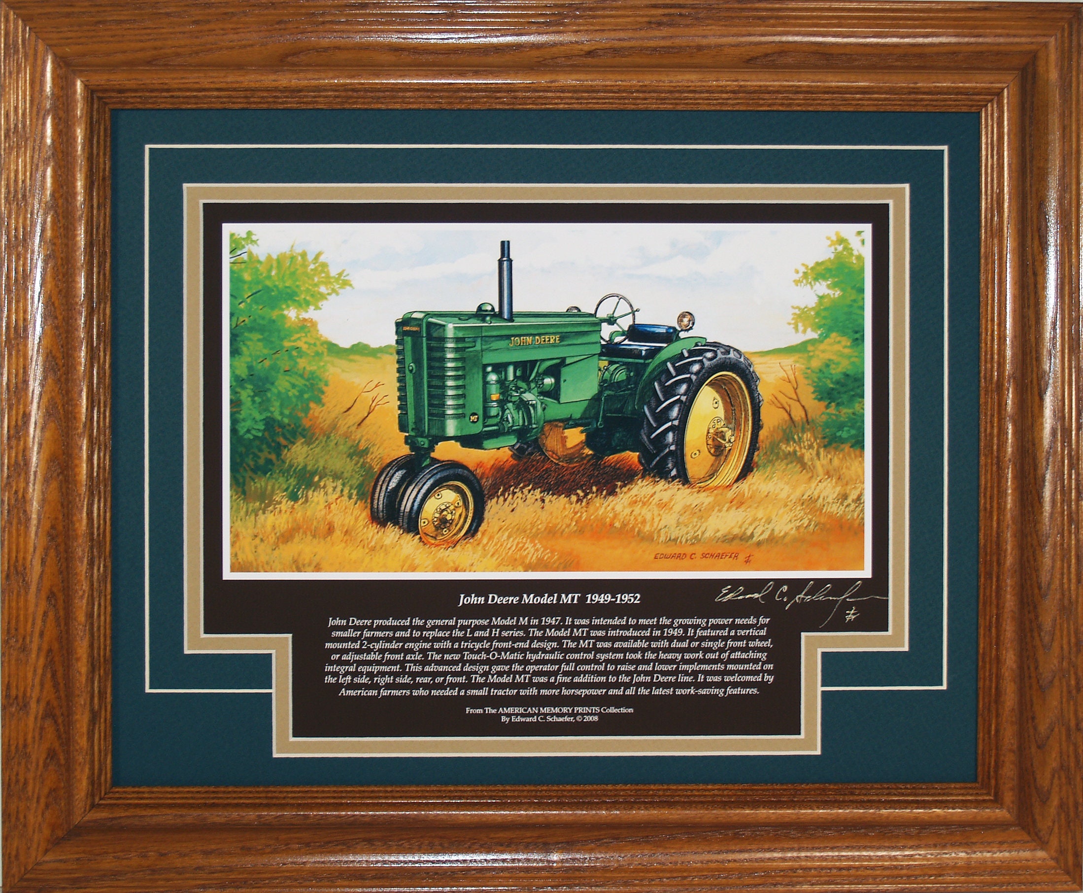 American Memory Prints Art by Ed Schaefer John Deere Model MT - Etsy