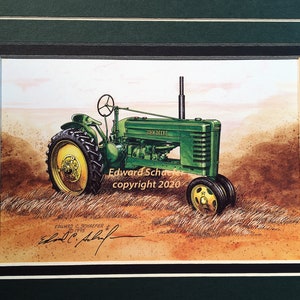 American Memory Prints Art by Ed Schaefer John Deere Model H 1939 to ...