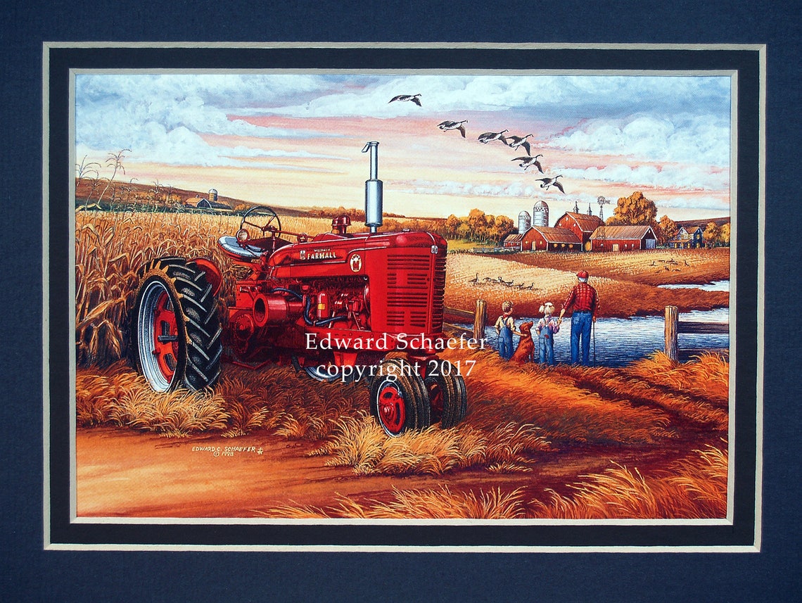 Farmall Model Super M 1952 to 1954 With History Framed Art | Etsy
