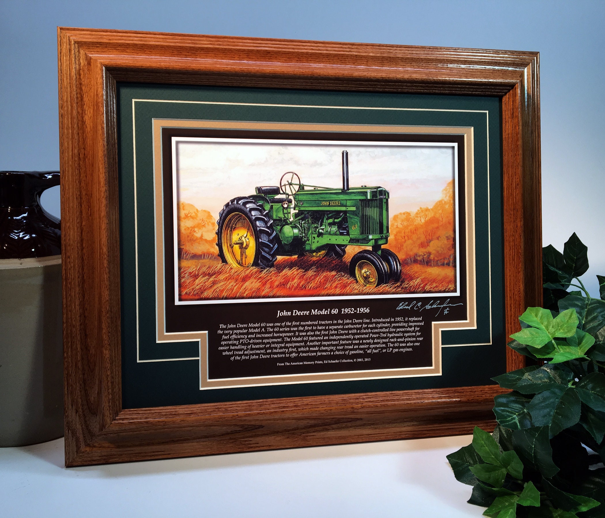 American Memory Prints Art by Ed Schaefer John Deere Model 60 1952 to ...