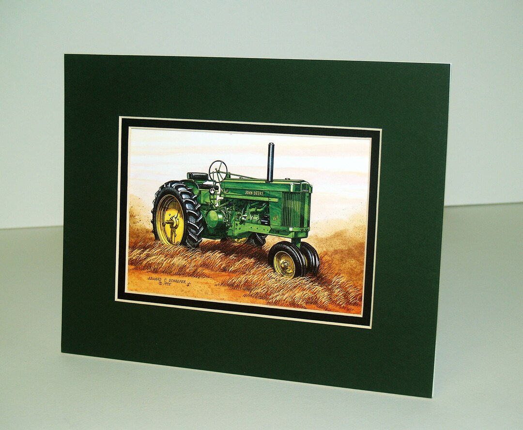 American Memory Prints Art by Ed Schaefer John Deere Model 60 1952-1956 ...