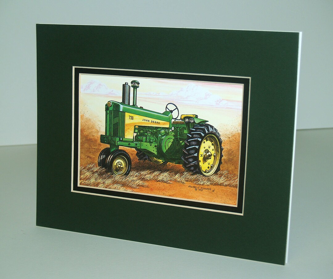 American Memory Prints Art by Ed Schaefer John Deere Model 730 1958 ...