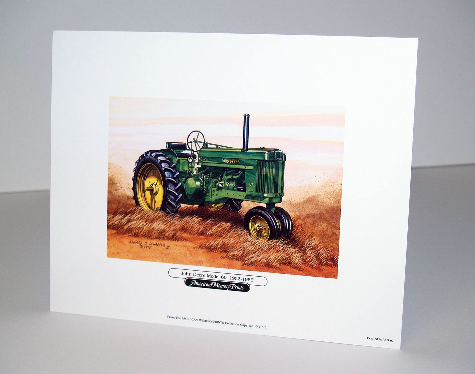 American Memory Prints Art by Ed Schaefer John Deere Model 60 1952-1956 ...