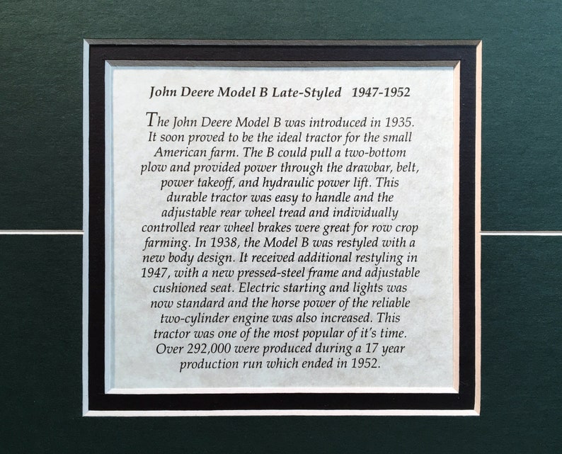 American Memory Prints Art by Ed Schaefer John Deere Model B - Etsy
