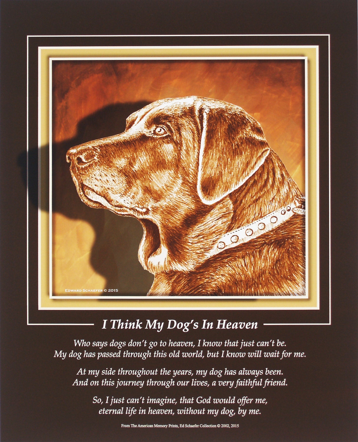 Labrador Retriever, Unframed 8x10 Art Print With Poem - Etsy