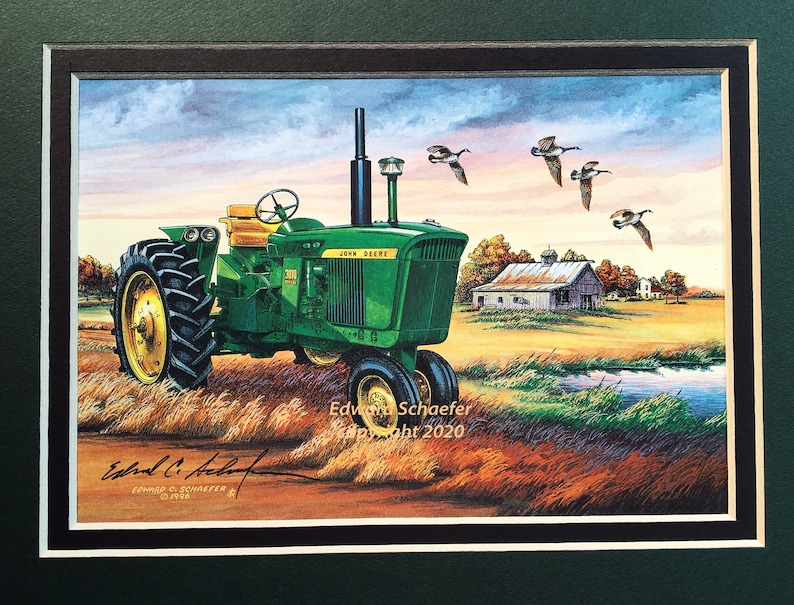 American Memory Prints Art by Ed Schaefer John Deere Model 3010 1960 to ...