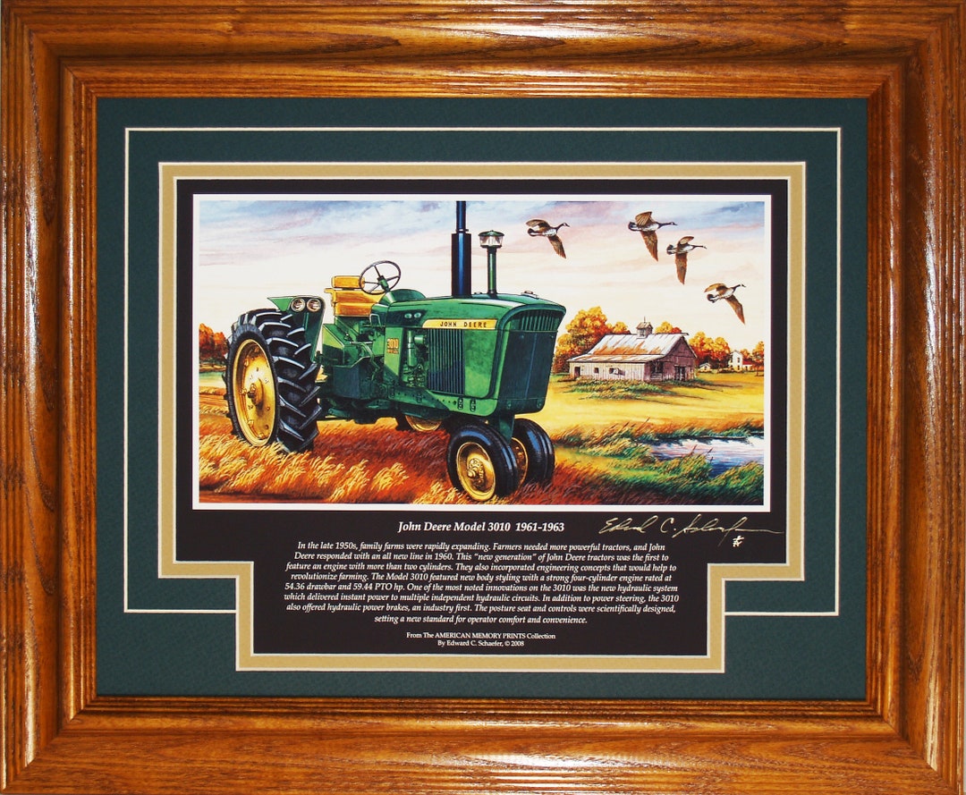 American Memory Prints Art by Ed Schaefer John Deere 3010 1961 - Etsy