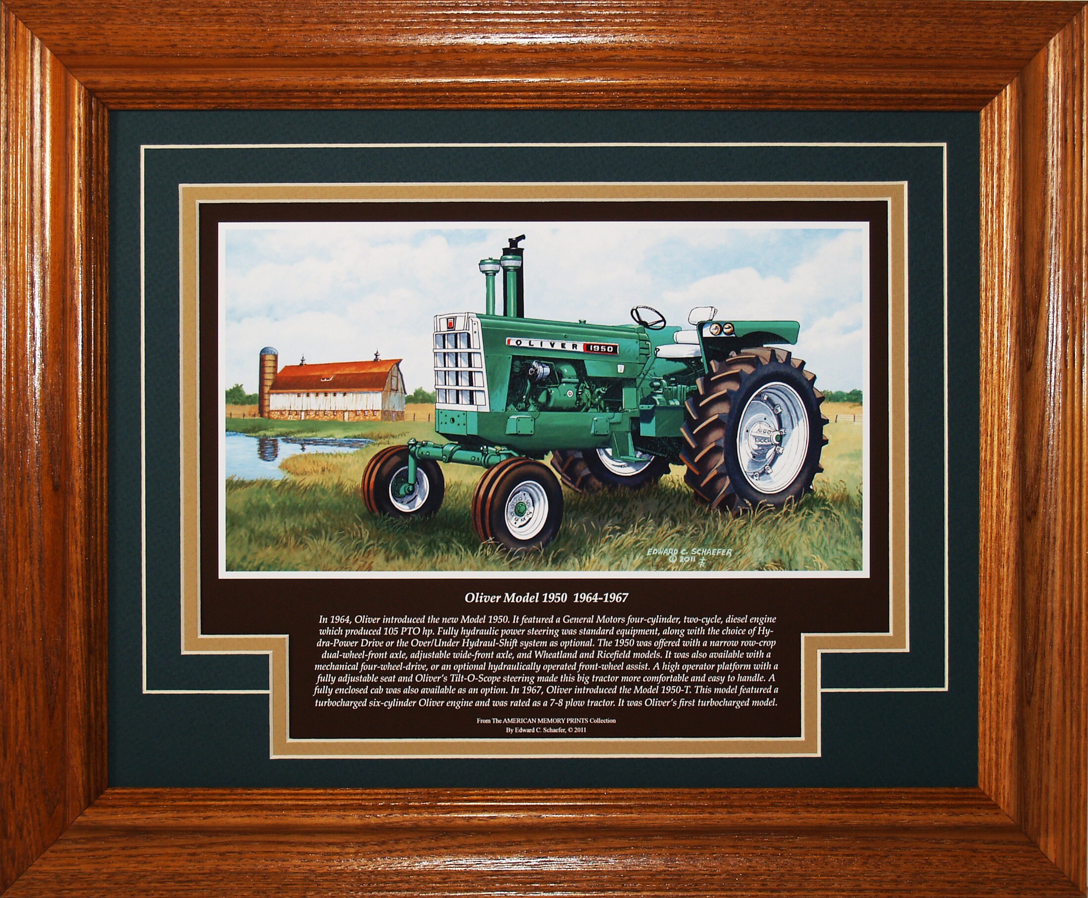 Oliver Model 1950 1964-1967 With History or Poem by Artist Ed Schaefer ...