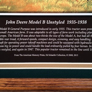 American Memory Prints Art by Ed Schaefer John Deere Model B Unstyled ...