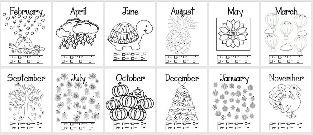 Bullet Journal Monthly Mood Tracker - Etsy